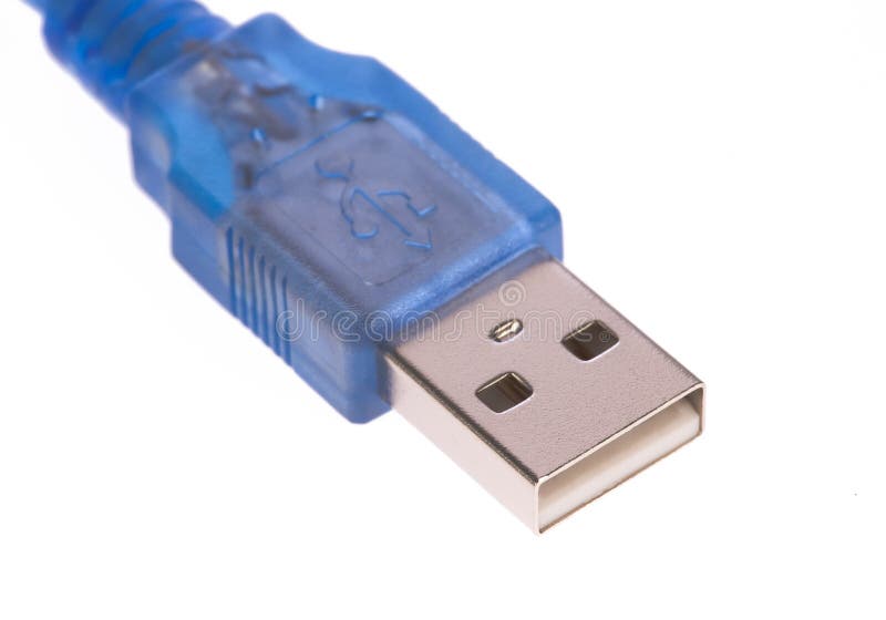 Blue USB cable stock photo. Image of internet, medium - 43579946