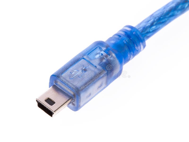 Blue USB cable stock photo. Image of internet, medium - 43579946
