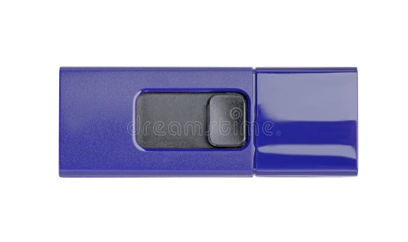 Blue Usb Flash Drive Isolated on White Stock Photo - Image of drive ...
