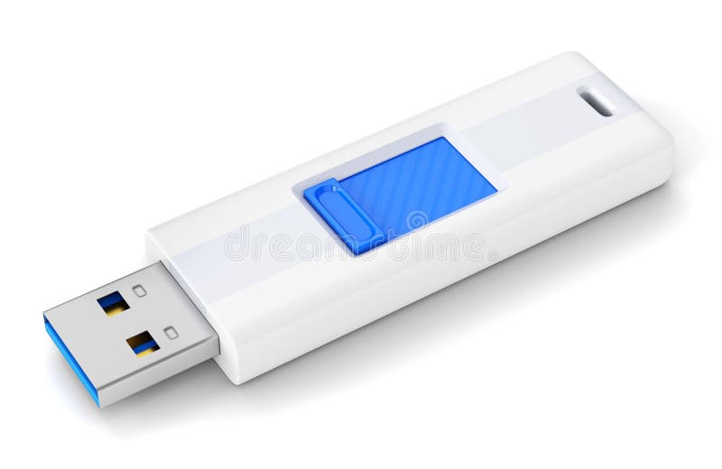 Blue usb flash drive stock illustration. Illustration of disk - 55395491