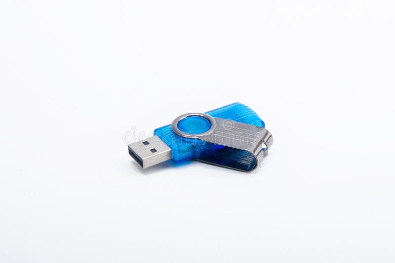 Blue usb flash drive stock image. Image of daylight, blue - 56853257