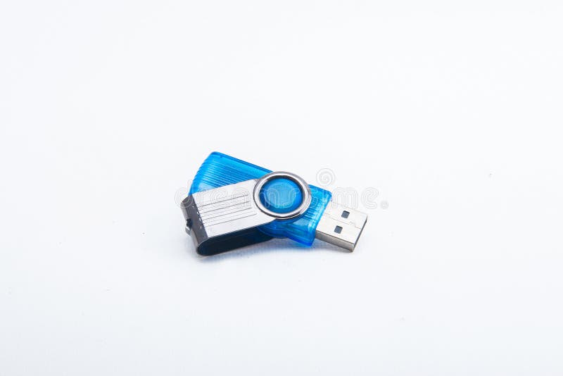 Blue usb flash drive stock image. Image of clouds, disk - 56853423