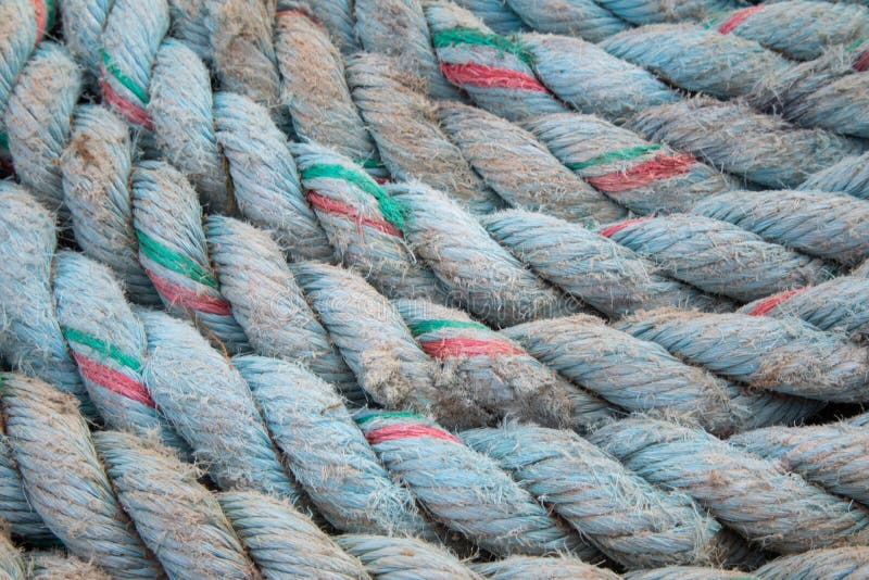 Blue Used Old Ropes Recurring Pattern Texture Rigging of a Sailing Ship ...