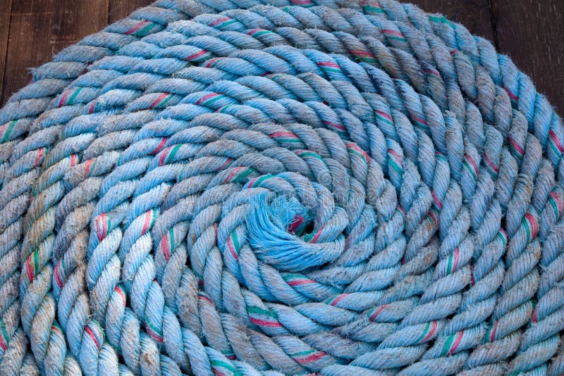 Blue Used Old Ropes Recurring Pattern Texture Rigging of a Sailing Ship ...