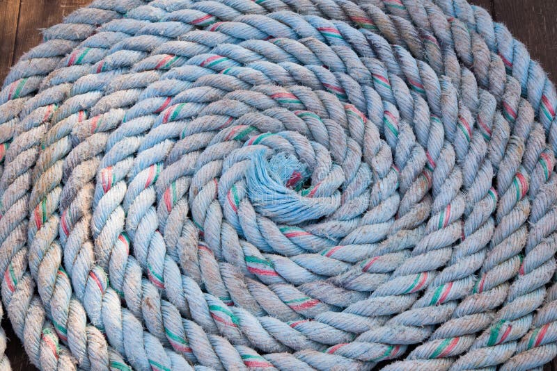 Blue Used Old Ropes Recurring Pattern Texture Rigging of a Sailing Ship ...