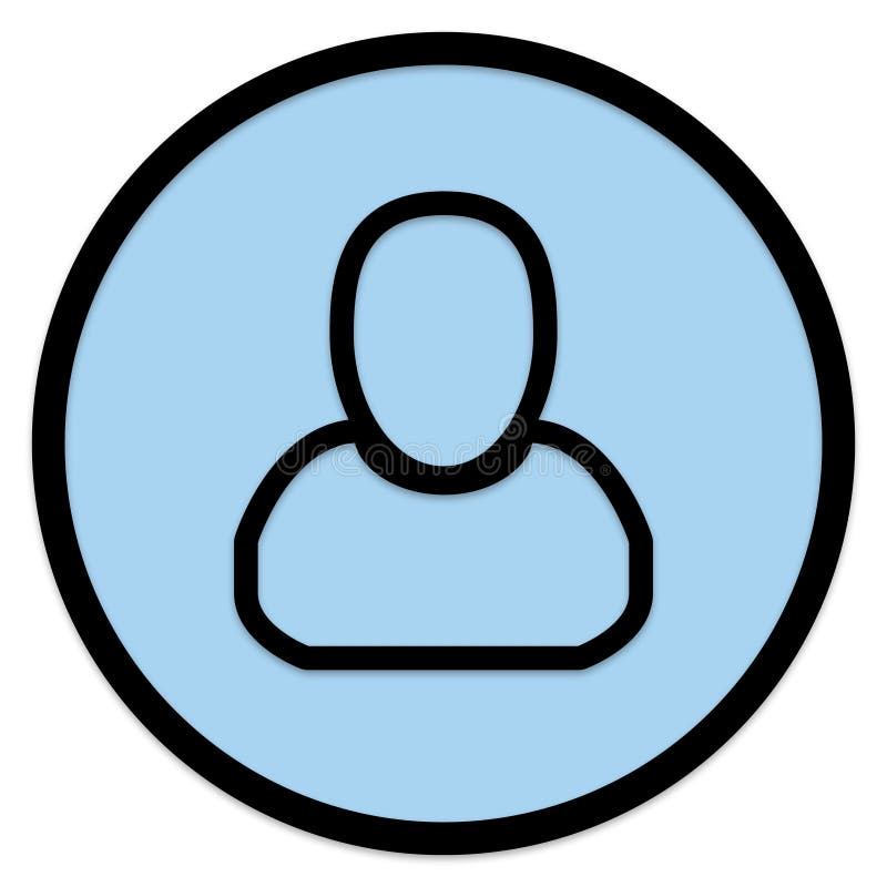 Blue User Manual on White Background Stock Illustration - Illustration ...