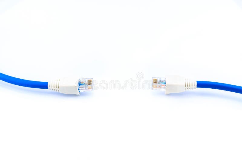 Blue utp cable stock image. Image of plug, equipment - 51064689