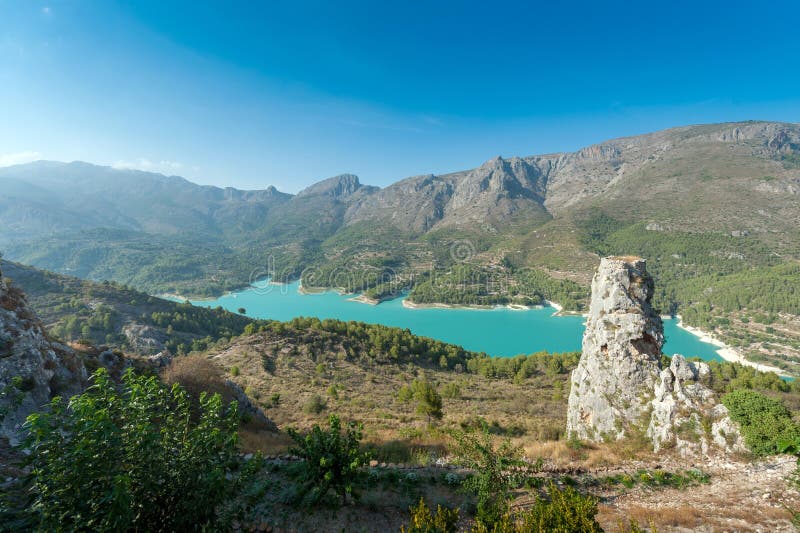 Blue valley lake stock photo. Image of water, summer - 49253362