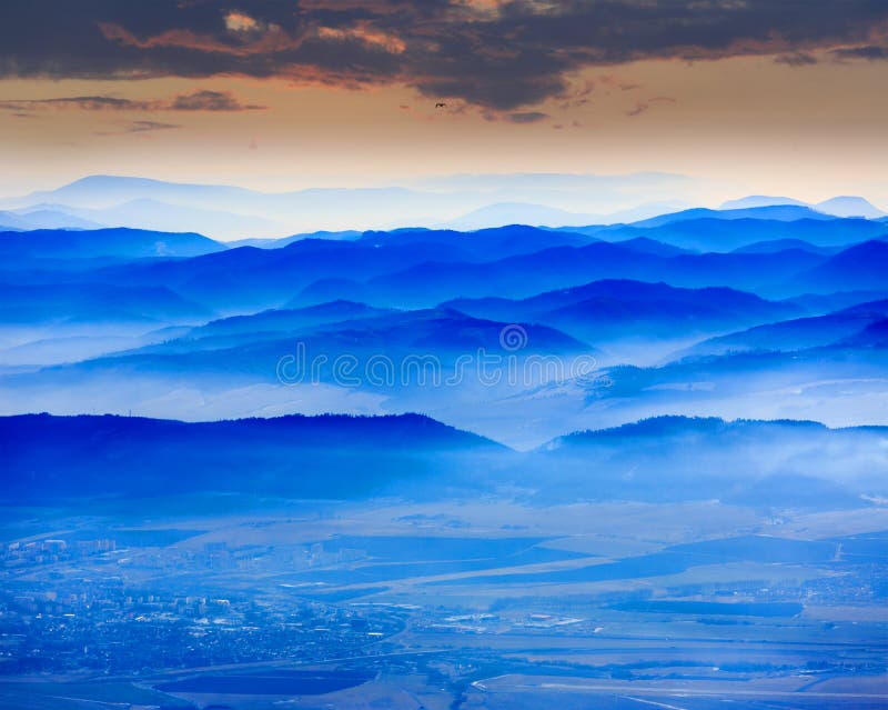Blue valley stock photo. Image of ridge, layers, vacation - 50061506