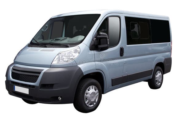 Blue Van stock photo. Image of space, shuttle, freight - 20040224