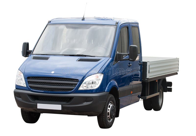 Blue van isolated editorial stock image. Image of automotive - 90885874