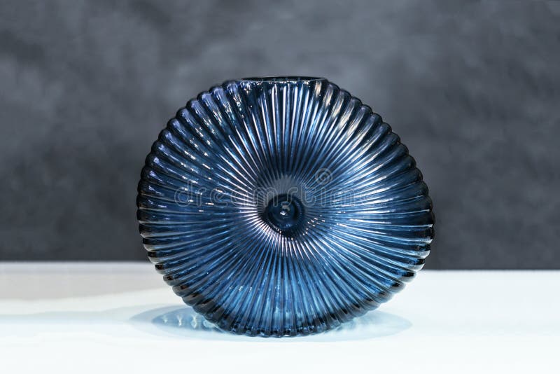 Blue Vase Unusual Shape Texture Stock Photo - Image of round, piece ...
