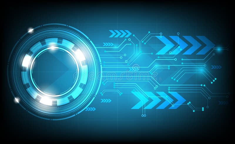 Blue Vector Abstract Background Shows the Innovation of Technology and ...