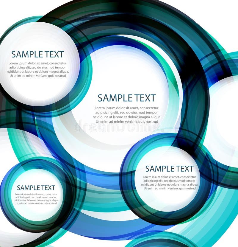 Blue Swirl Banner stock vector. Illustration of dynamic - 13259312