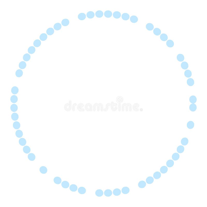 Blue Vector Circle, Round Frame Stock Illustration - Illustration of ...