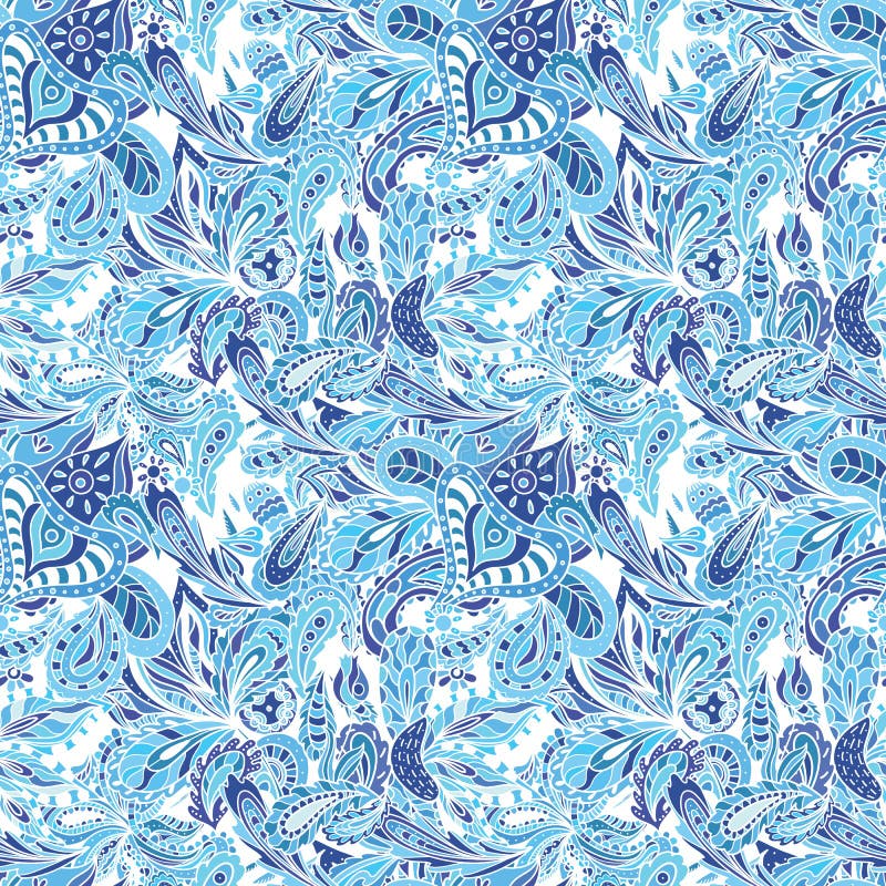 Blue Vector Creative Pattern Stock Vector - Illustration of indian ...