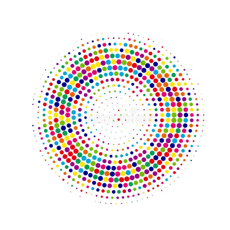 Blue Vector Dots Halftone. Orange Dots Pattern. Pink Comic Texture ...