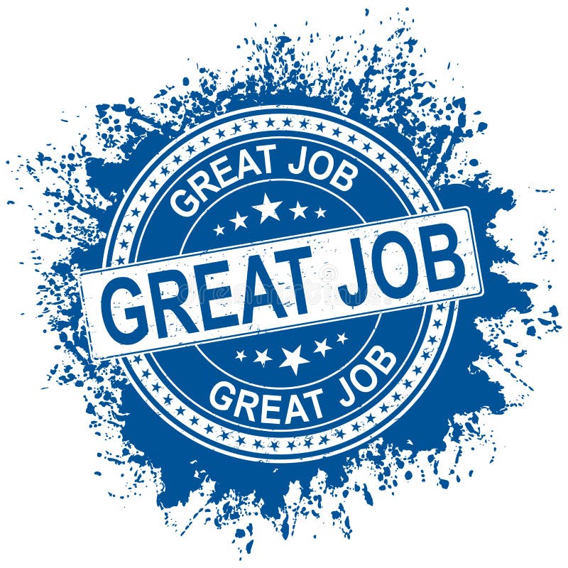 Well Done 3d Gold Badge with Red Ribbon Stock Illustration ...