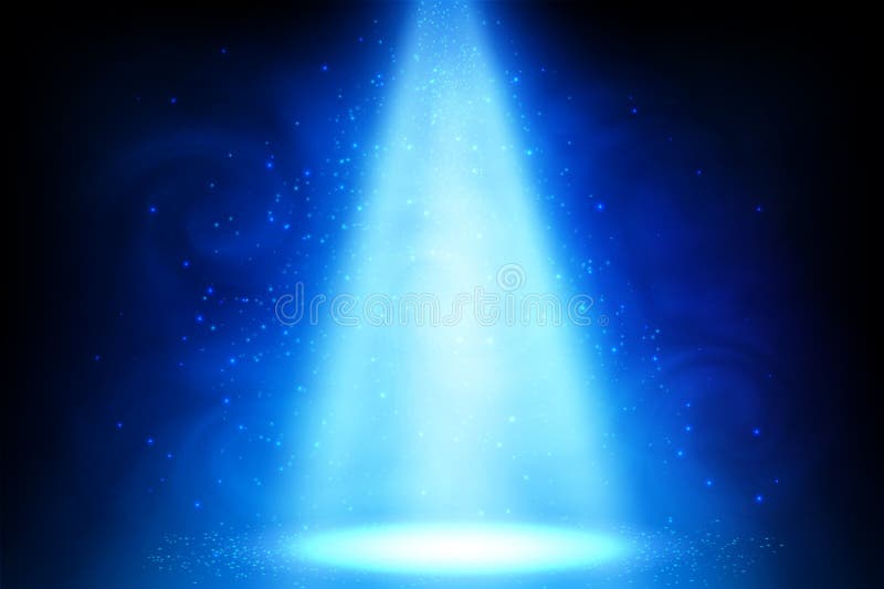 Magic Blue Vector Cosmic Light Background Stock Vector - Illustration ...