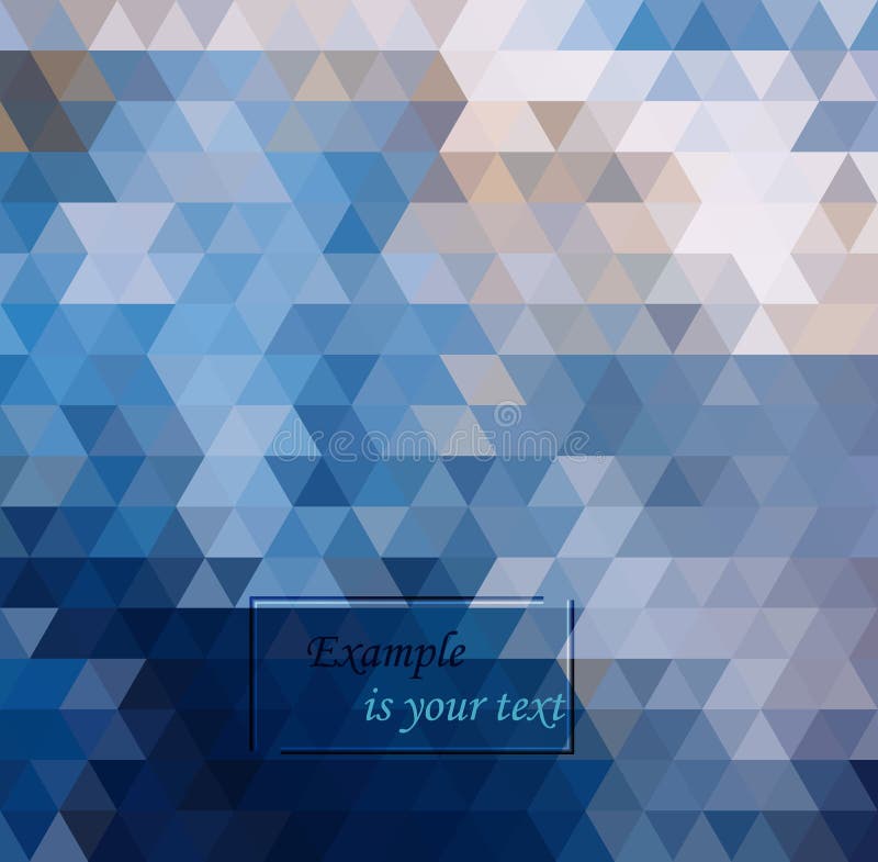 Blue Vector Modern Geometrical Abstract Background. Geometric ...