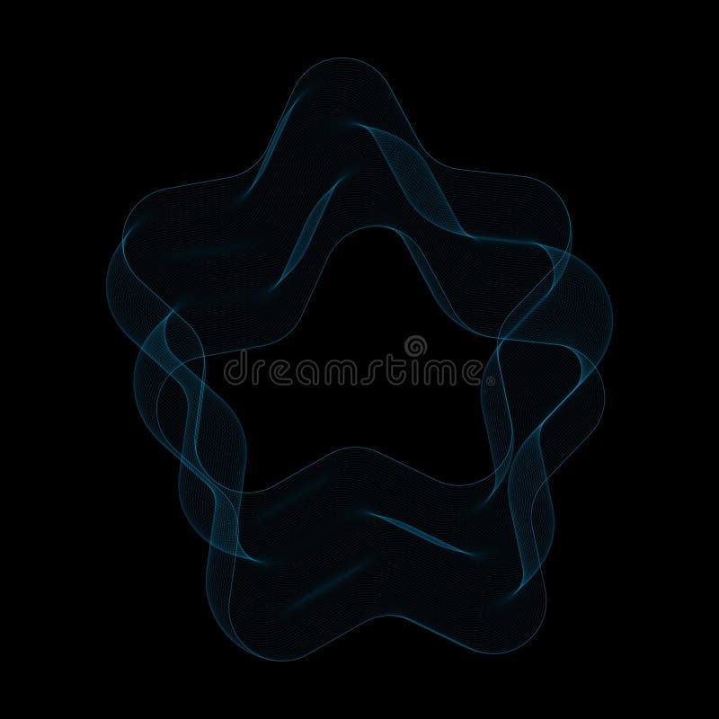 Blue Vector Round Curve. Abstract Wave. Eps 10 Stock Illustration ...