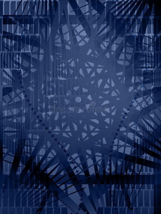 Blue Vector Shape Background Stock Illustration - Illustration of lines ...