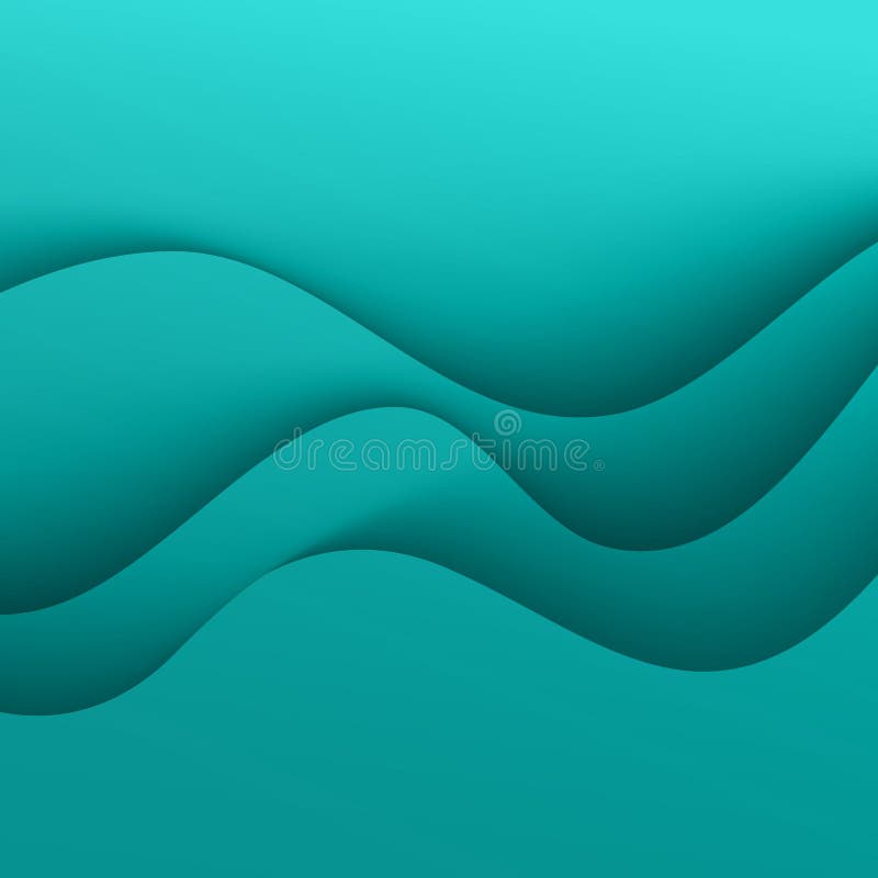 Blue Vector Template Abstract Background with Curves Lines and Shadow ...