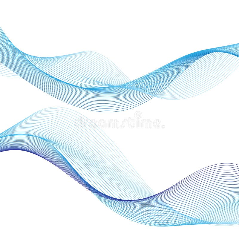 Blue vector wave stock vector. Illustration of flow - 121489048