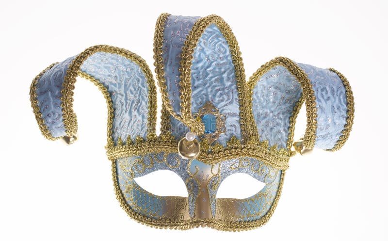 Blue Venetian Carnival Mask Stock Photo - Image of evening, carnival ...