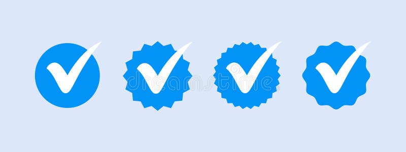 Blue Tick Logo Stock Illustrations – 2,710 Blue Tick Logo Stock ...