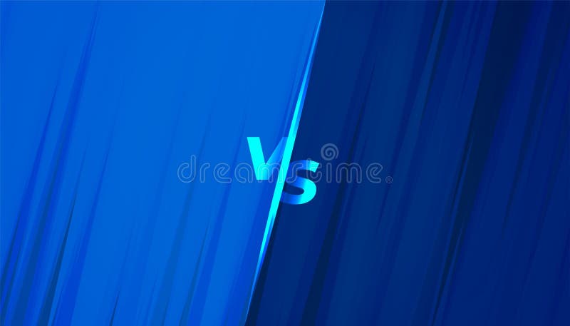 Blue Versus Vs Banner for Competition and Challenge Stock Vector ...