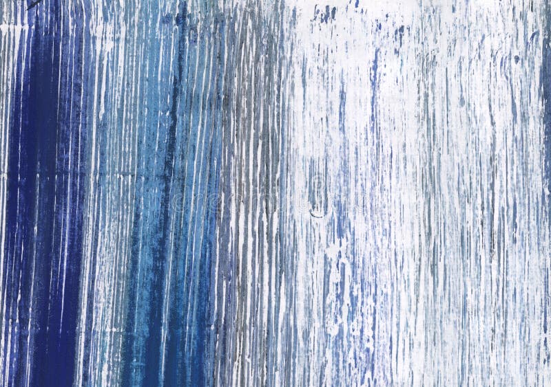 Blue Lines on a White Background. Hand Painted Texture Stock ...