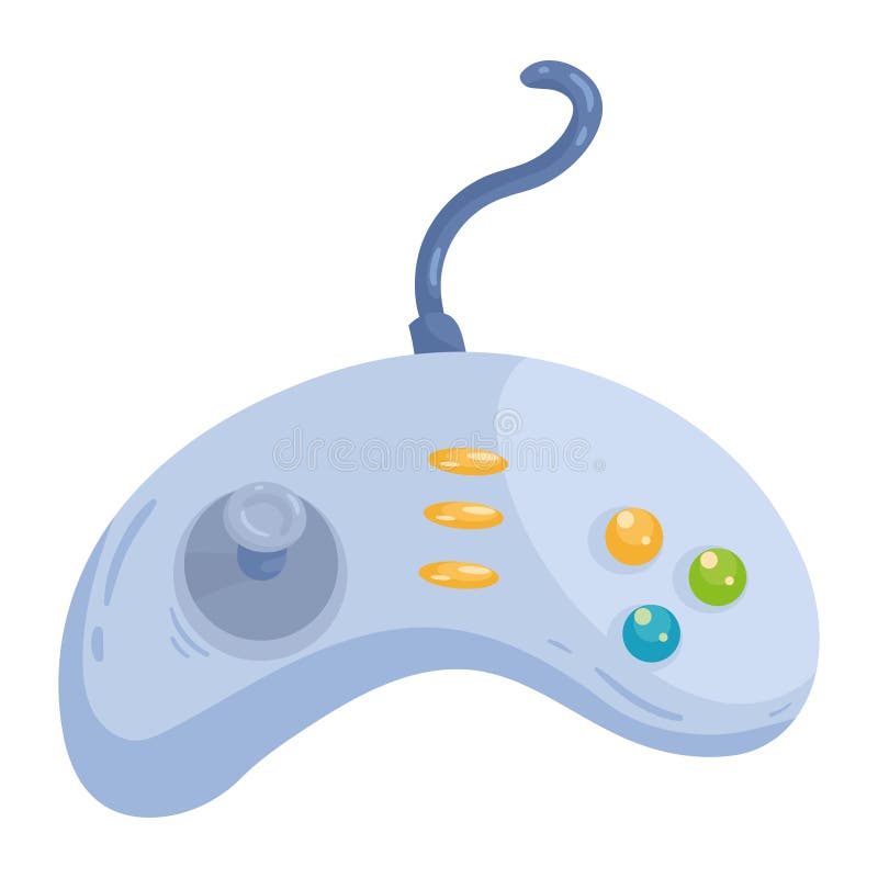 Blue video game control stock vector. Illustration of design - 247020938