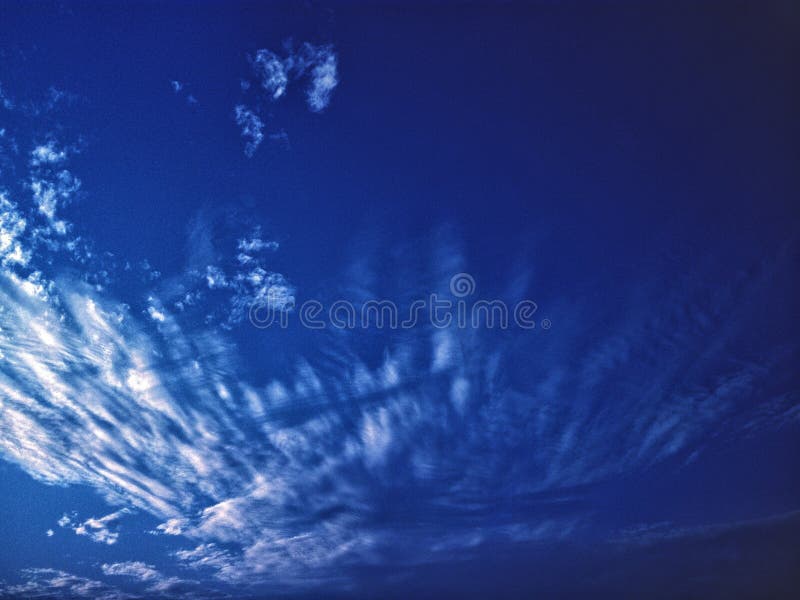 Blue View of the Sky Sunset Wallpaper Stock Image - Image of ...