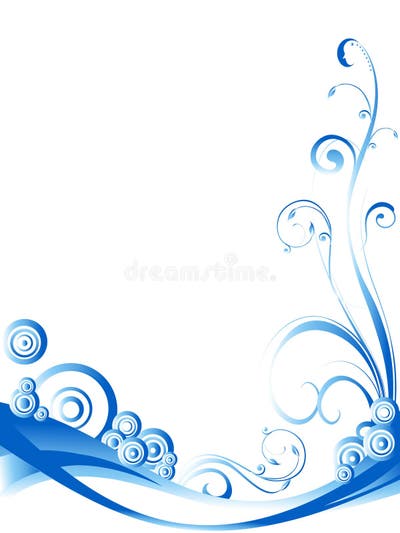 Blue vine stock vector. Illustration of simple, white - 15178259