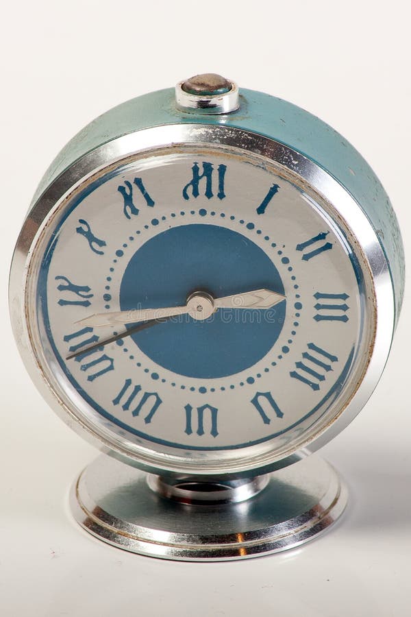 Blue Vintage Clock stock image. Image of blue, color - 38806977