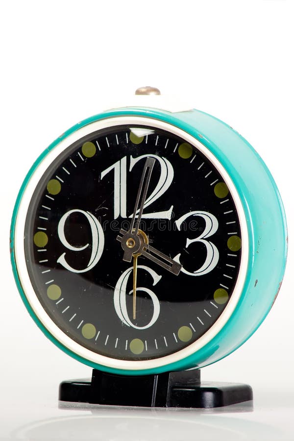 Blue Vintage Clock stock image. Image of blue, background - 39019751