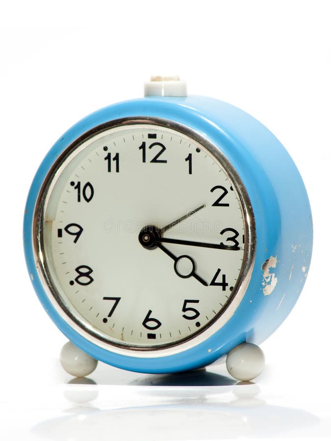Blue Vintage Clock stock image. Image of blue, color - 38806977