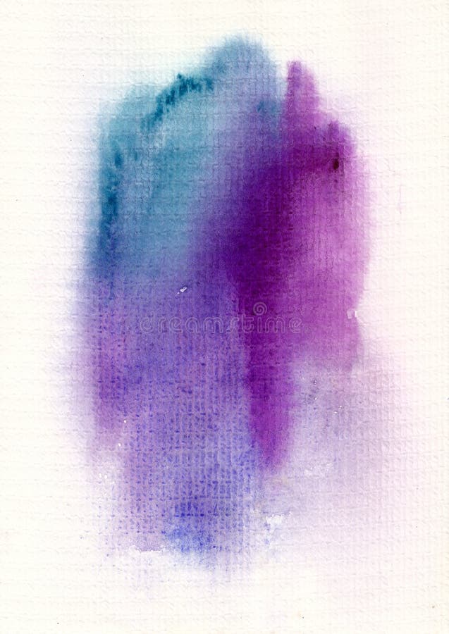 Blue and Violet Abstract Art Painting Stock Image - Image of white ...