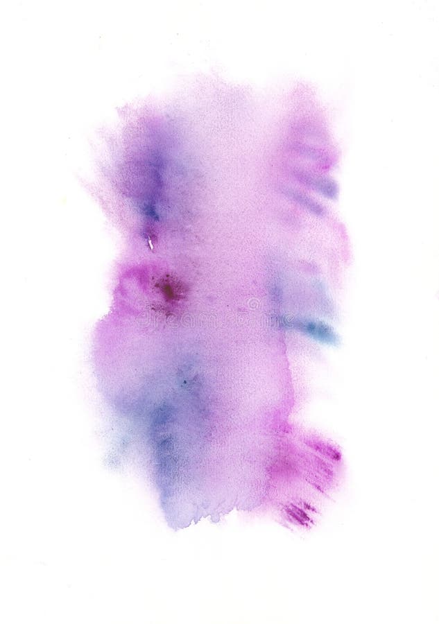 Blue and Violet Abstract Art Painting Stock Image - Image of white ...