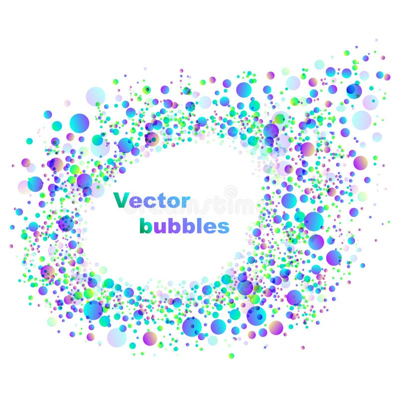 Blue and Violet Abstract Splash Bubble Background Stock Vector ...