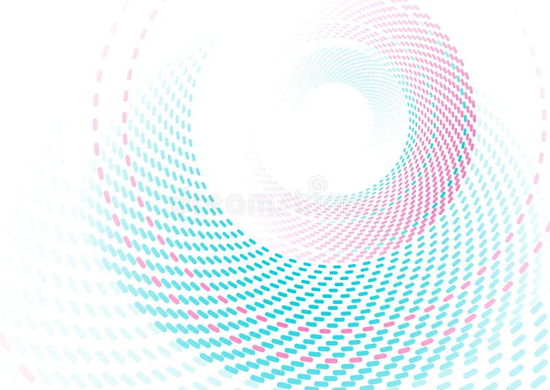 Blue Violet Dotted Line Circles Abstract Tech Geometric Background ...