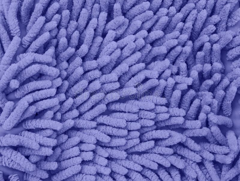 Blue Violet Fluffy Microfiber Mop Texture Stock Image - Image of ...