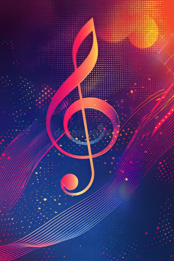 Blue-violet Gradients Music Concert Poster Background Stock Photo ...