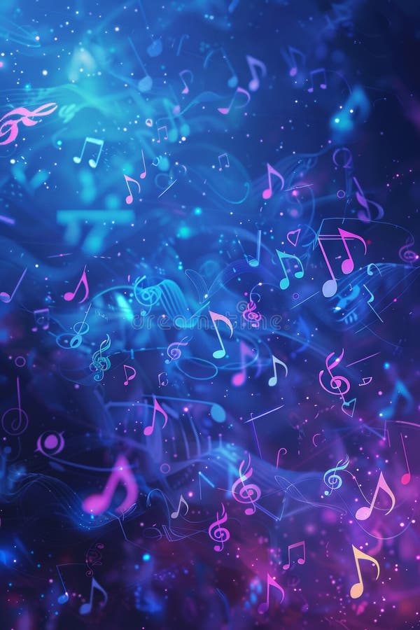 Blue-violet Gradients Music Concert Poster Background Stock ...