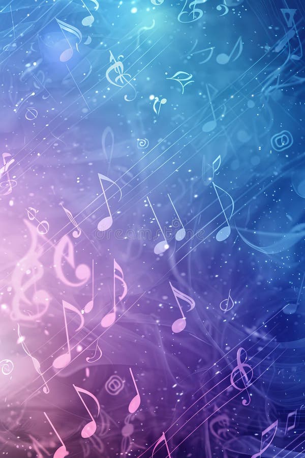 Blue-violet Gradients Music Concert Poster Background Stock ...