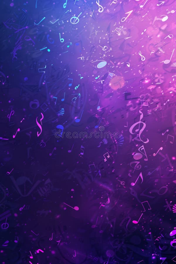 Blue-violet Gradients Music Concert Poster Background Stock ...