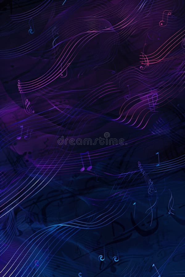 Blue-violet Gradients Music Concert Poster Background Stock Photo ...