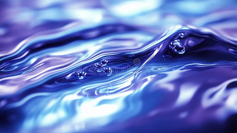 Blue Violet Liquid Abstract Motion Waves Surface Background Animation ...