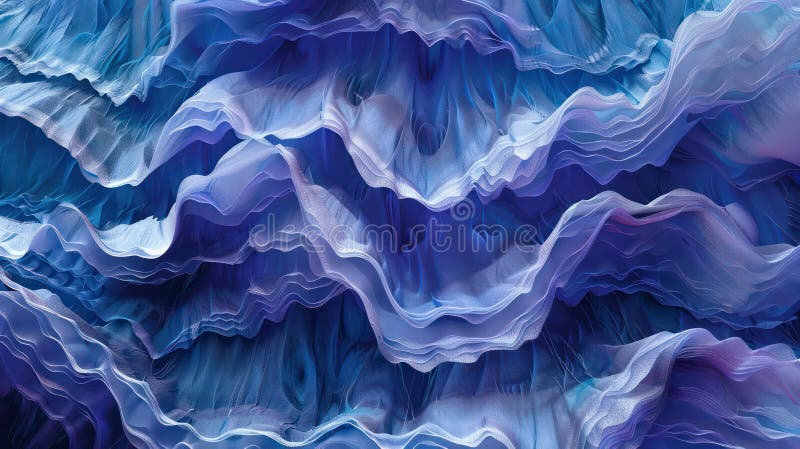 Blue Violet Liquid Smooth Waves Abstract Background. Generative AI ...